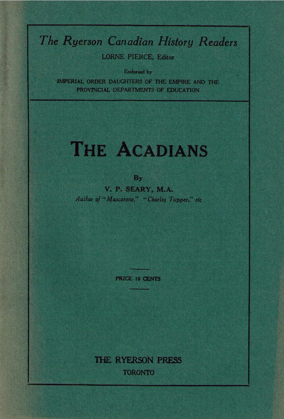 The Acadians by V.P. Seary | Goodreads