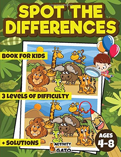 Spot the differences book for kids 4-8: Puzzle Game Activity Book ...