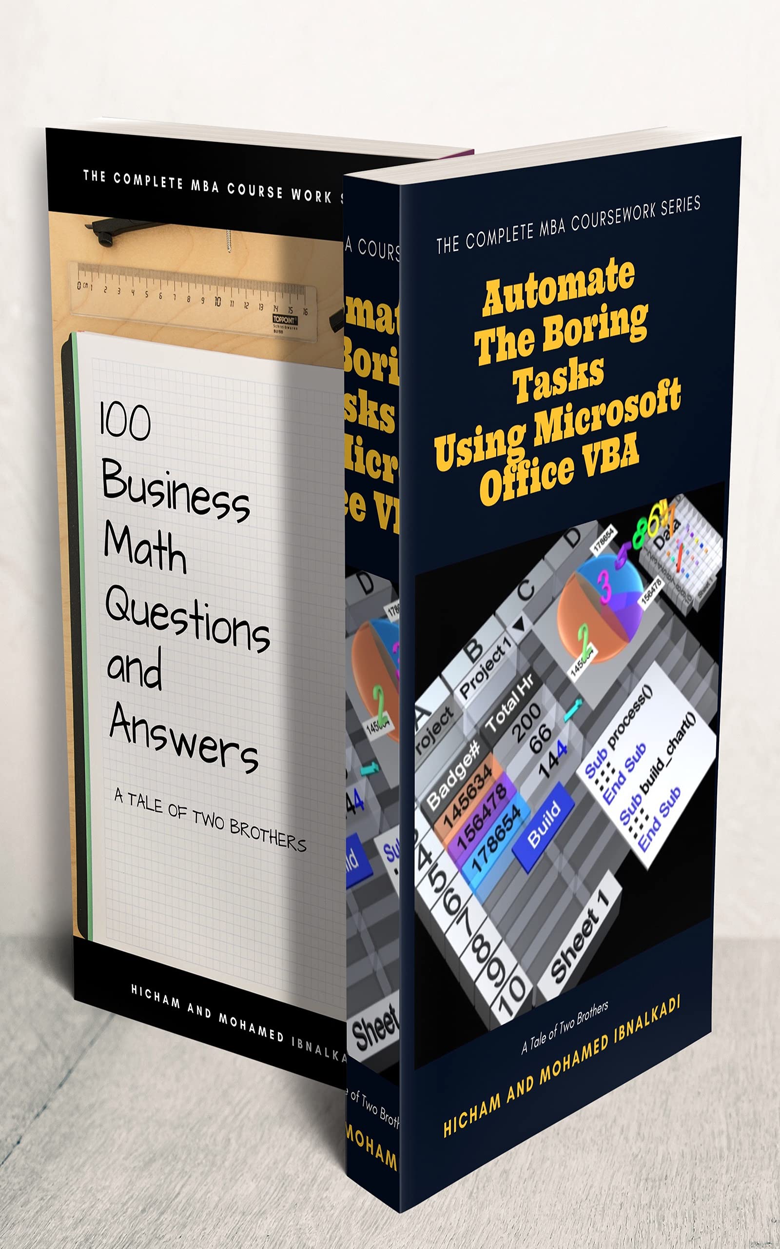 The Complete MBA Coursework Bundle 1-2 : 100 business Math Questions & Automate the boring Tasks ...