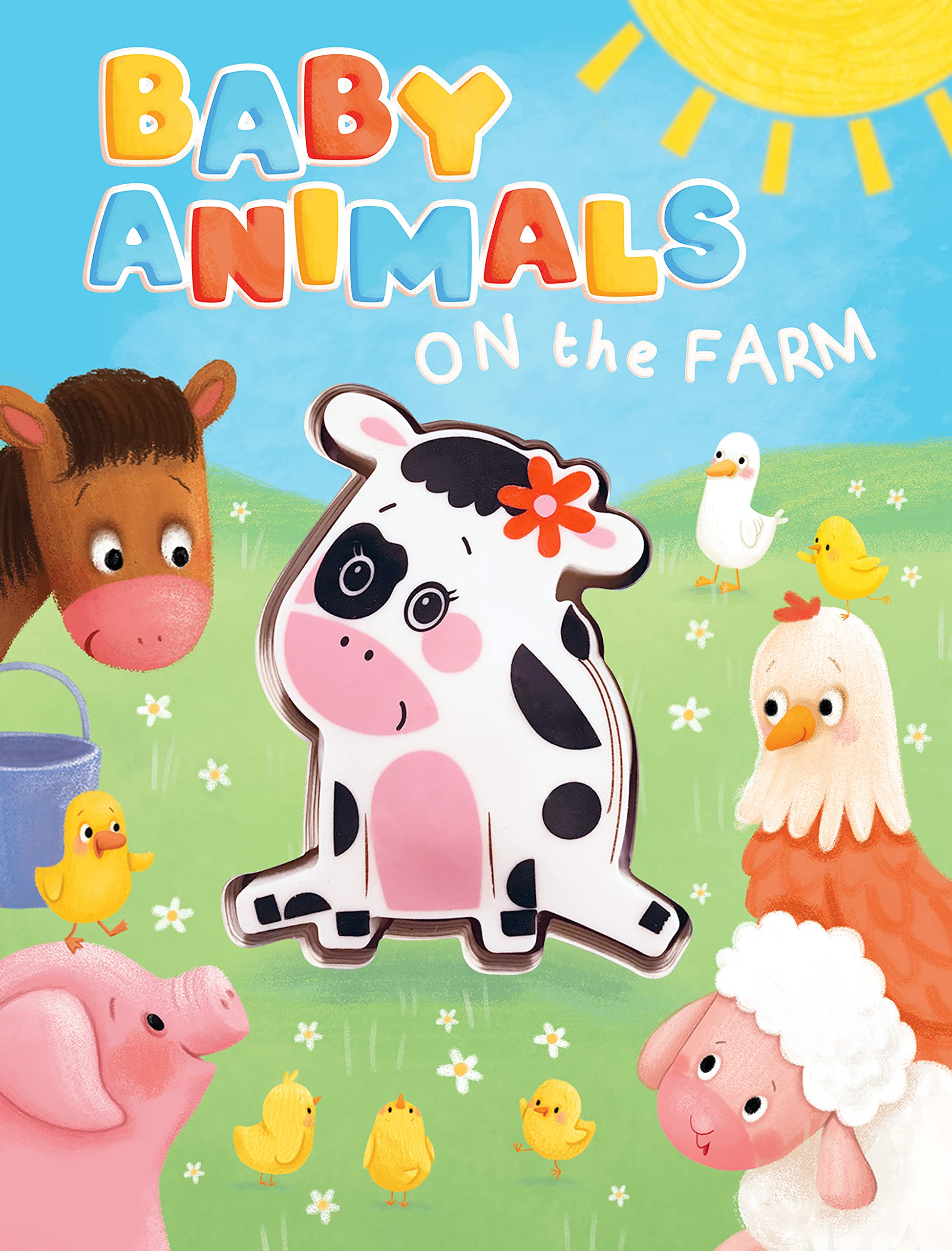 Baby Animals on the Farm - Childrens Board Book - Touch and Squeak ...