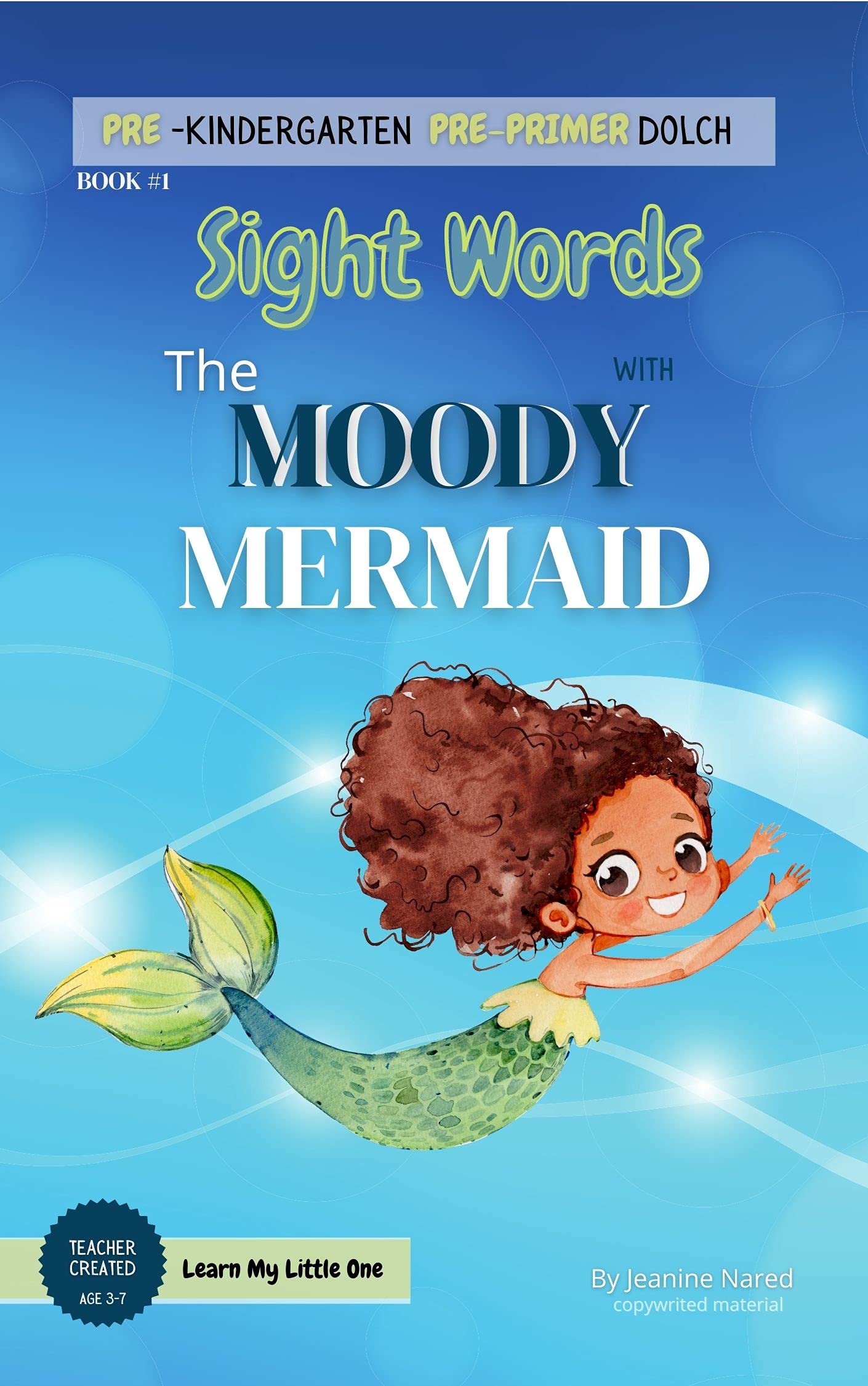 Pre-Kindergarten Pre-Primer Dolch Sight Words with The Moody Mermaid ...