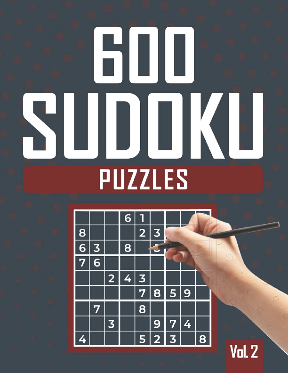 600 sudoku puzzles: Sudoku puzzle book for adult large print Hard Level ...