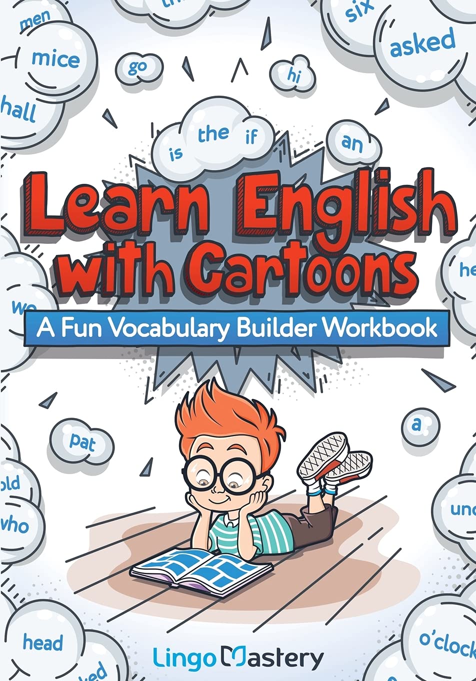 Learn English With Cartoons: A Fun Vocabulary Builder Workbook by Lingo ...
