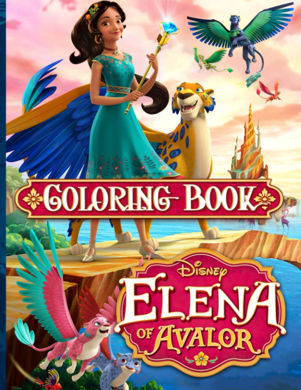 Elena Of Avalor Coloring Book: Elena Of Avalor Coloring Books For Kid ...