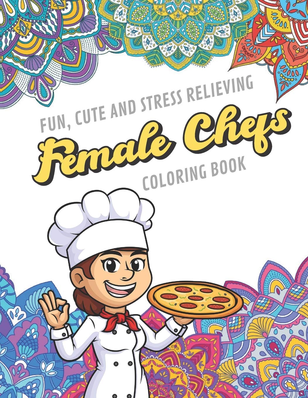 Girl Chef Coloring Page