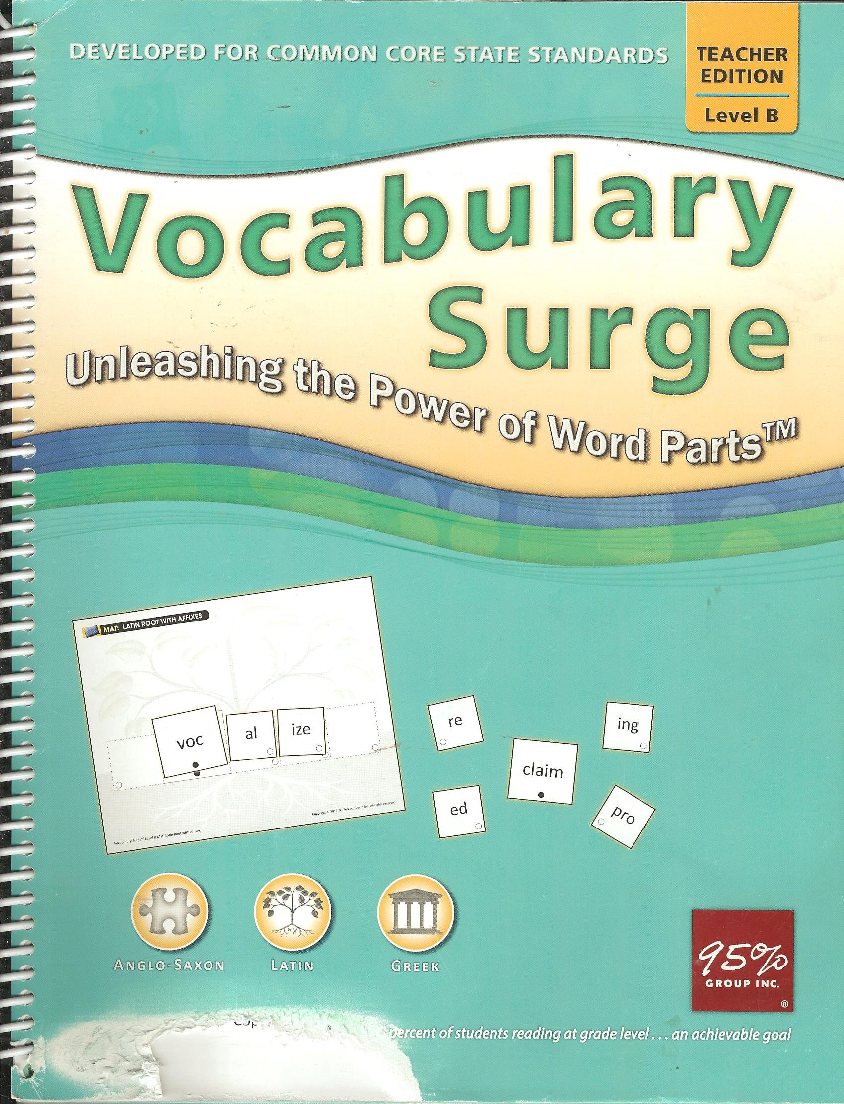 Vocabulary Surge Unleashing the Power of Word Parts. Teacher Edition ...
