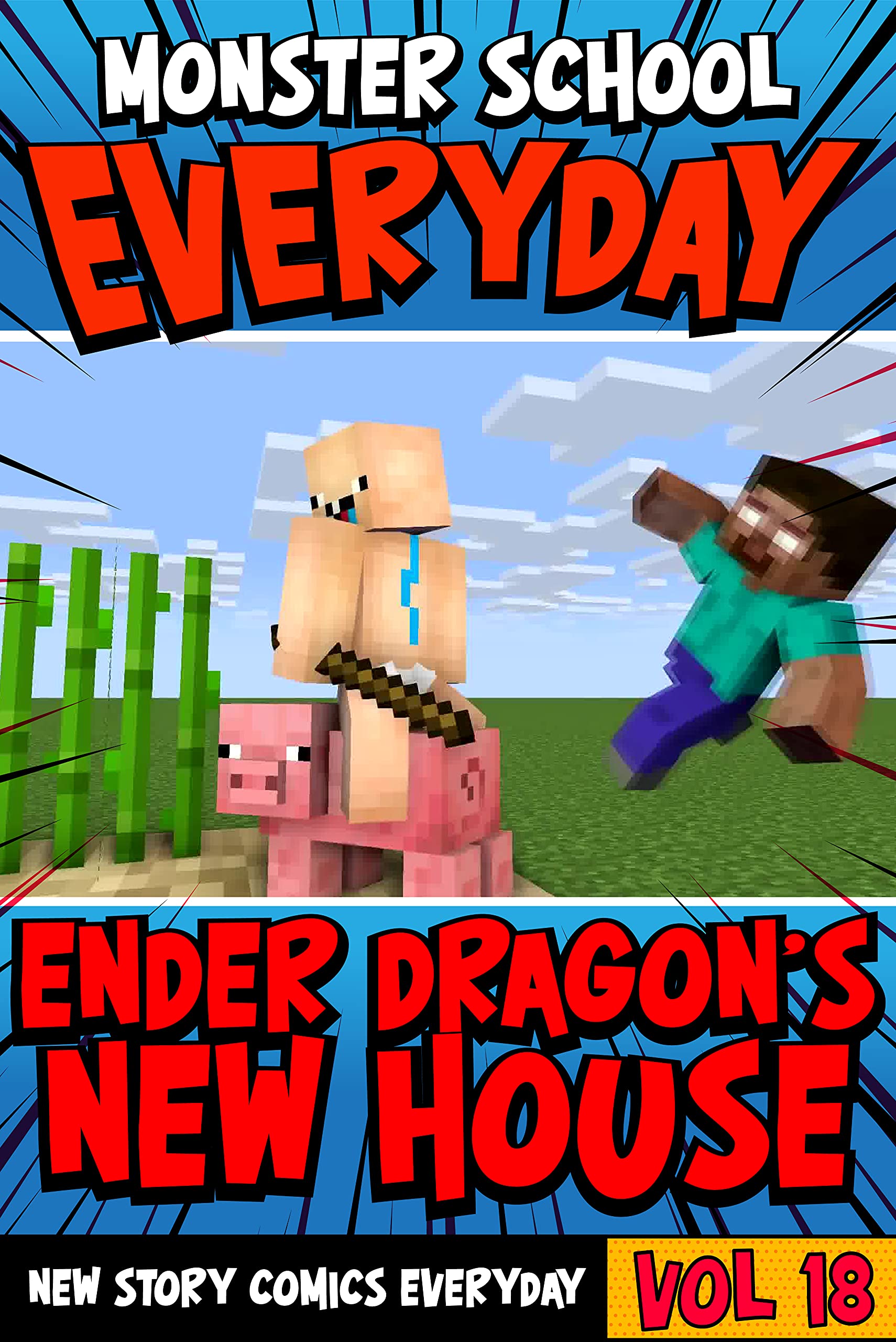 Origin Monster School Stories Comics: Minecraft Herobrine Ender Dragon ...