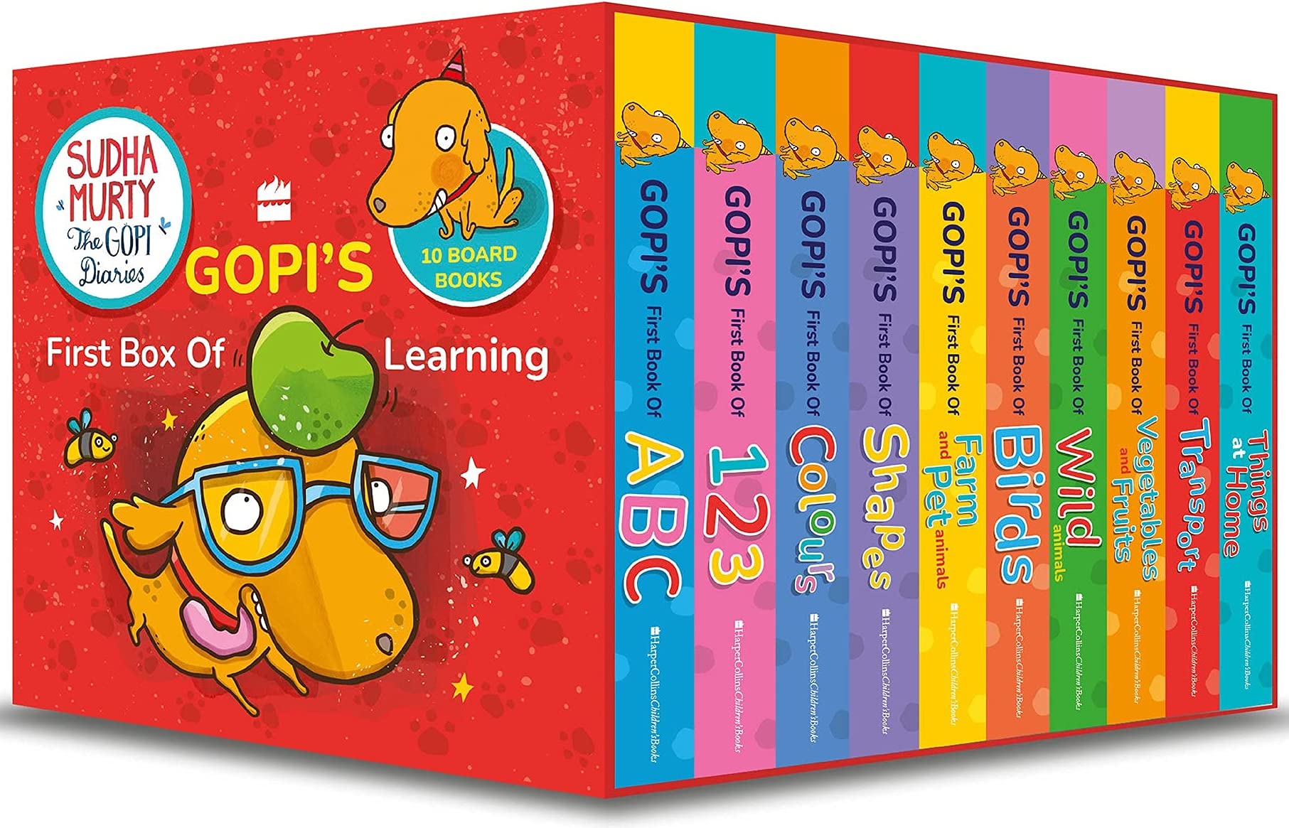 Gopi's First Box of Learning: Boxset of 10 Early Learning Board Books ...