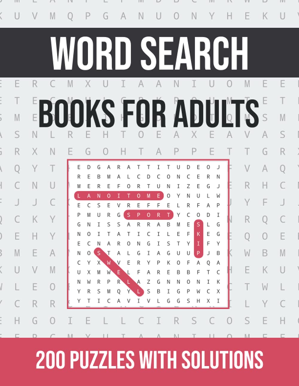 Word Search Books For Adults: Word Search Puzzle Book for Seniors with ...