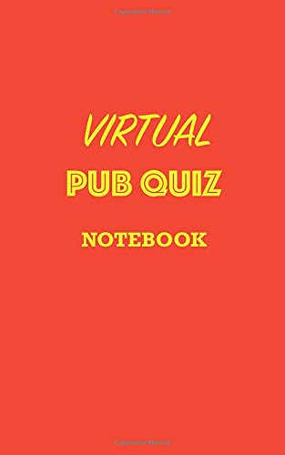 VIRTUAL PUB QUIZ NOTEBOOK: Blank Lined Notebook by Bamboo Umbrella ...