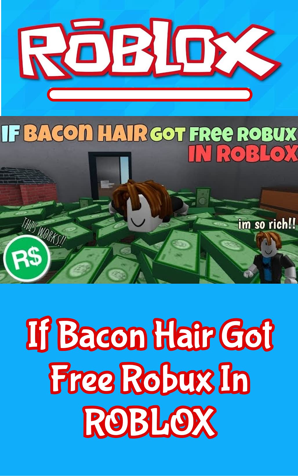 Roblox: If Bacon Hair Got Free Robux In ROBLOX by Hari Mita | Goodreads