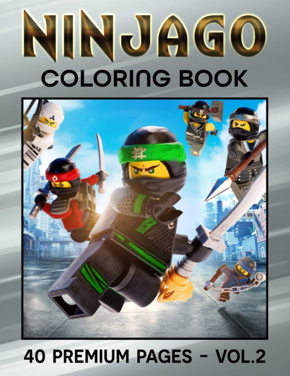 Ninjago Coloring Book 2: Funny Coloring Book With 40 Images For Kids of ...