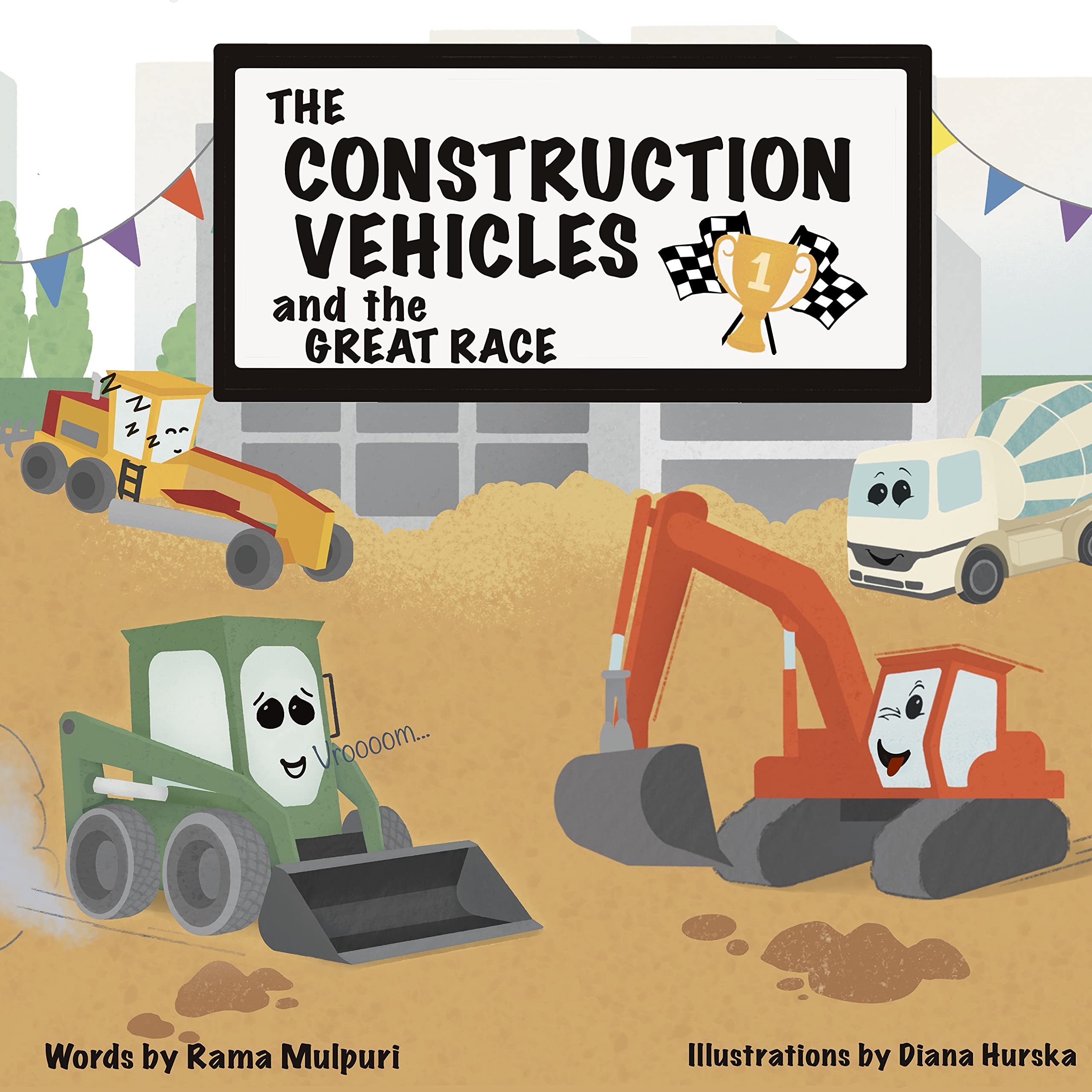 The Construction Vehicles and the Great Race: Who will win? Big vs ...