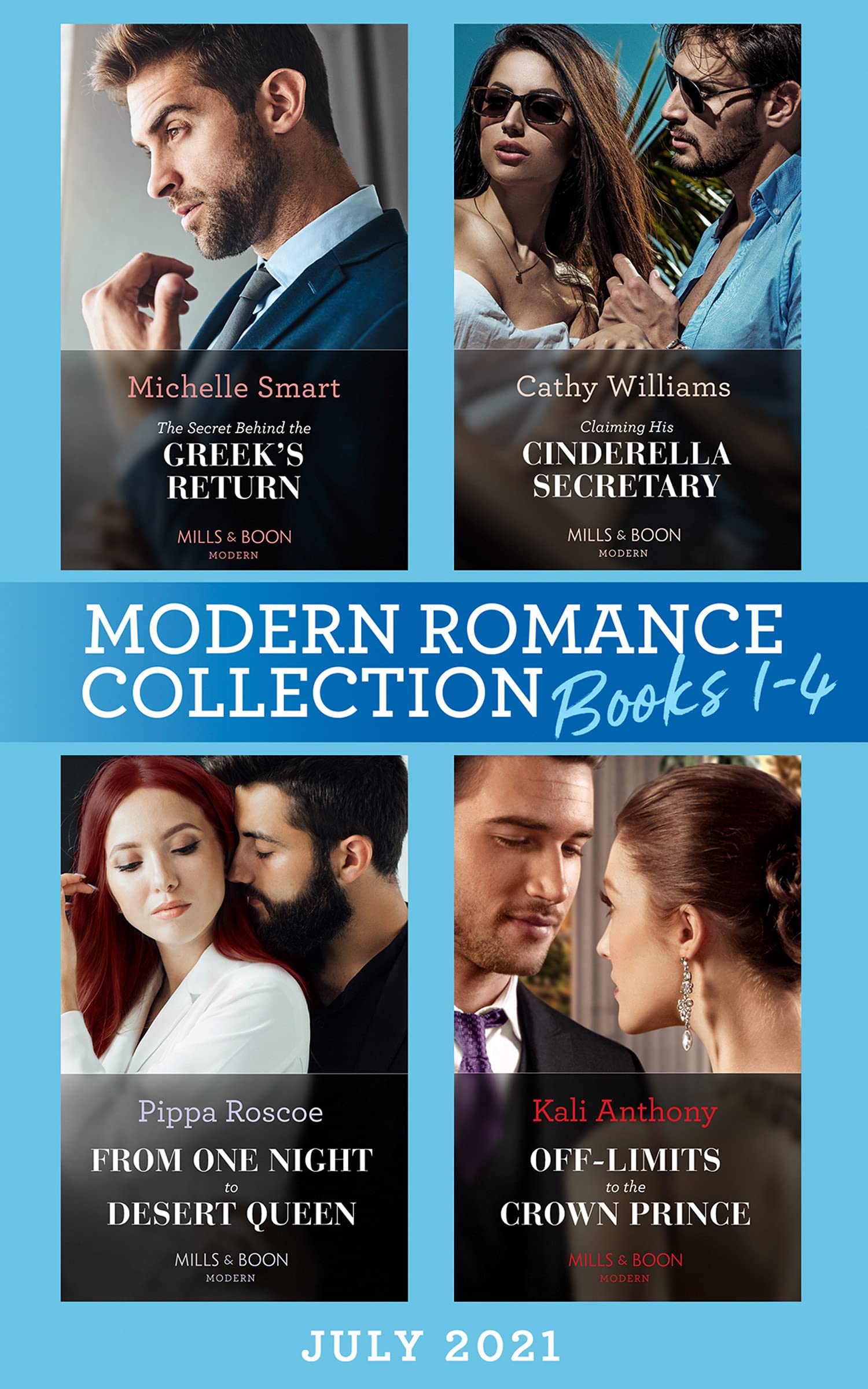 Modern Romance July 2021 Books 1-4: The Secret Behind the Greek's ...