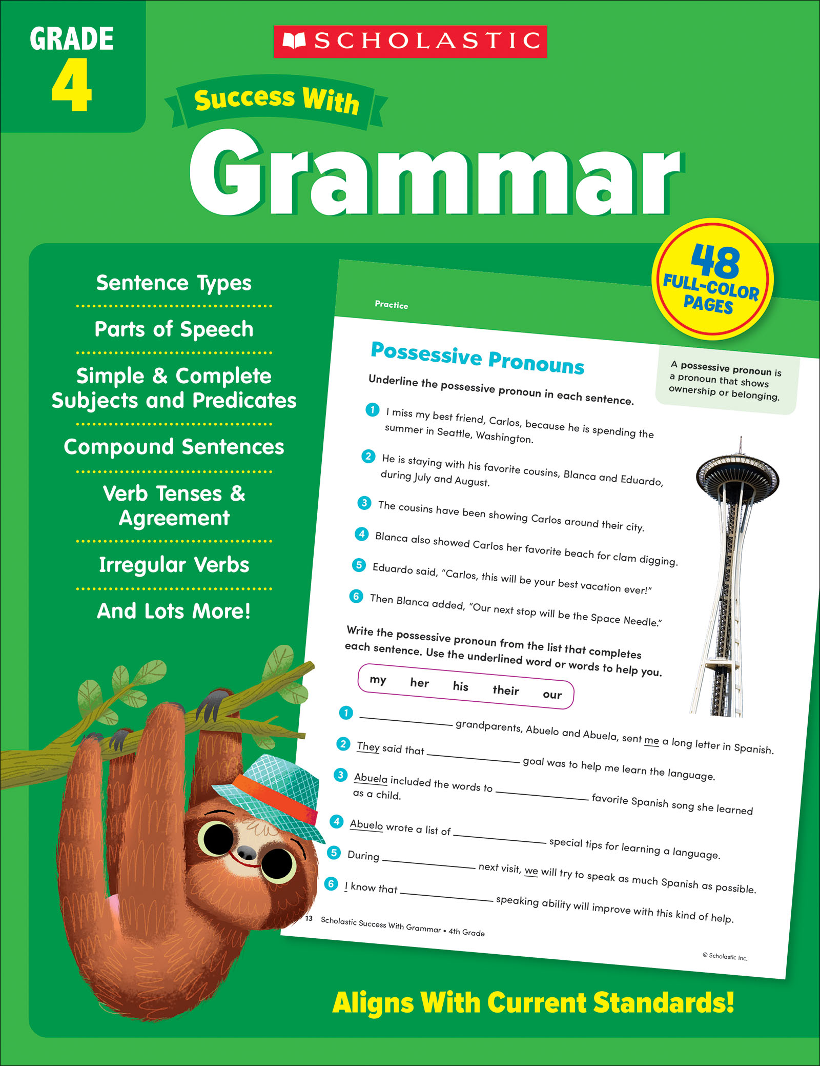 Scholastic Success with Grammar Grade 4 Workbook by Scholastic Teaching ...