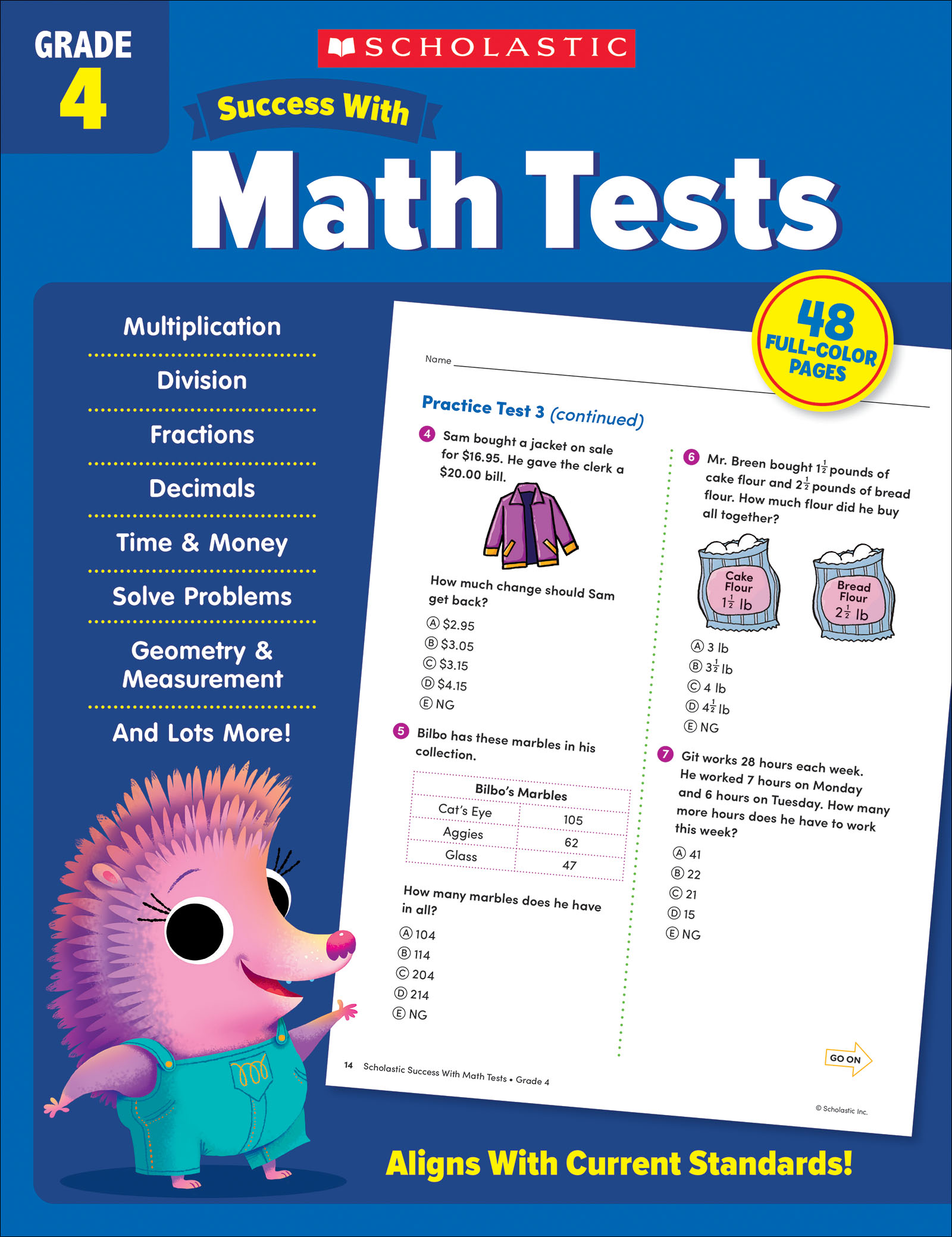 Scholastic Success with Math Tests Grade 4 Workbook by Scholastic ...