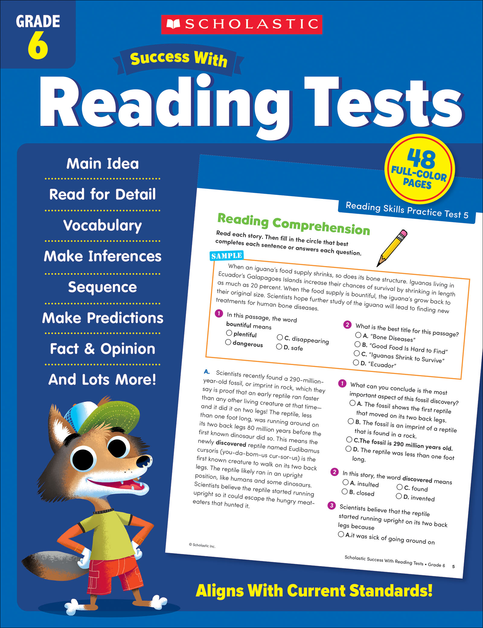 Scholastic Success with Reading Tests Grade 6 Workbook by Scholastic ...