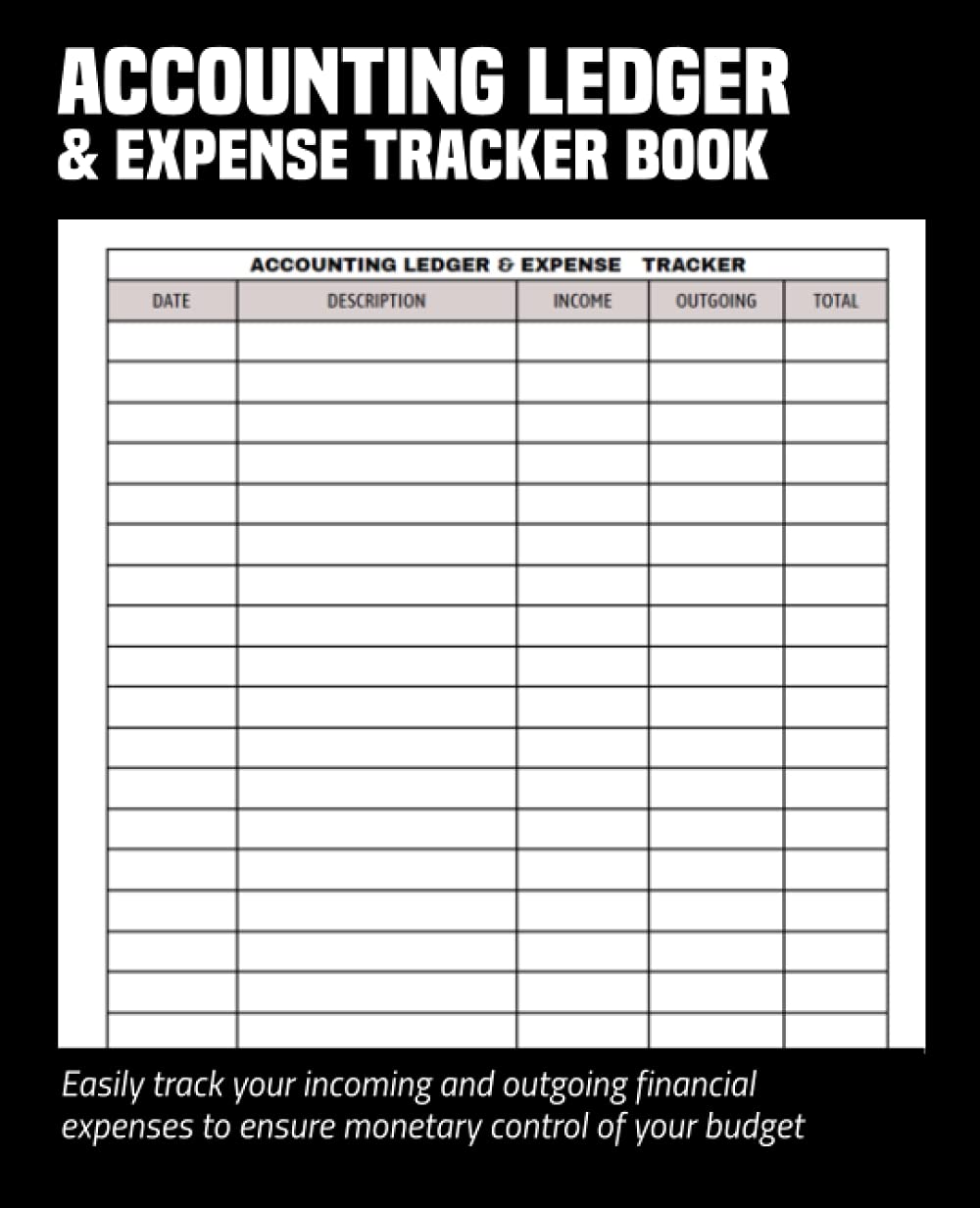 Accounting Ledger & Expense Tracker Book: Personal Finance Tracker ...