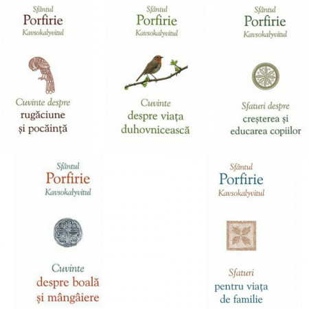 Sfântul Porfirie Kafsokalivitul Sfaturi Vol.1-Vol.5 by Sfântul Porfirie ...