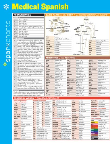 Medical Spanish SparkCharts by SparkNotes, SparkCharts by SparkNotes ...