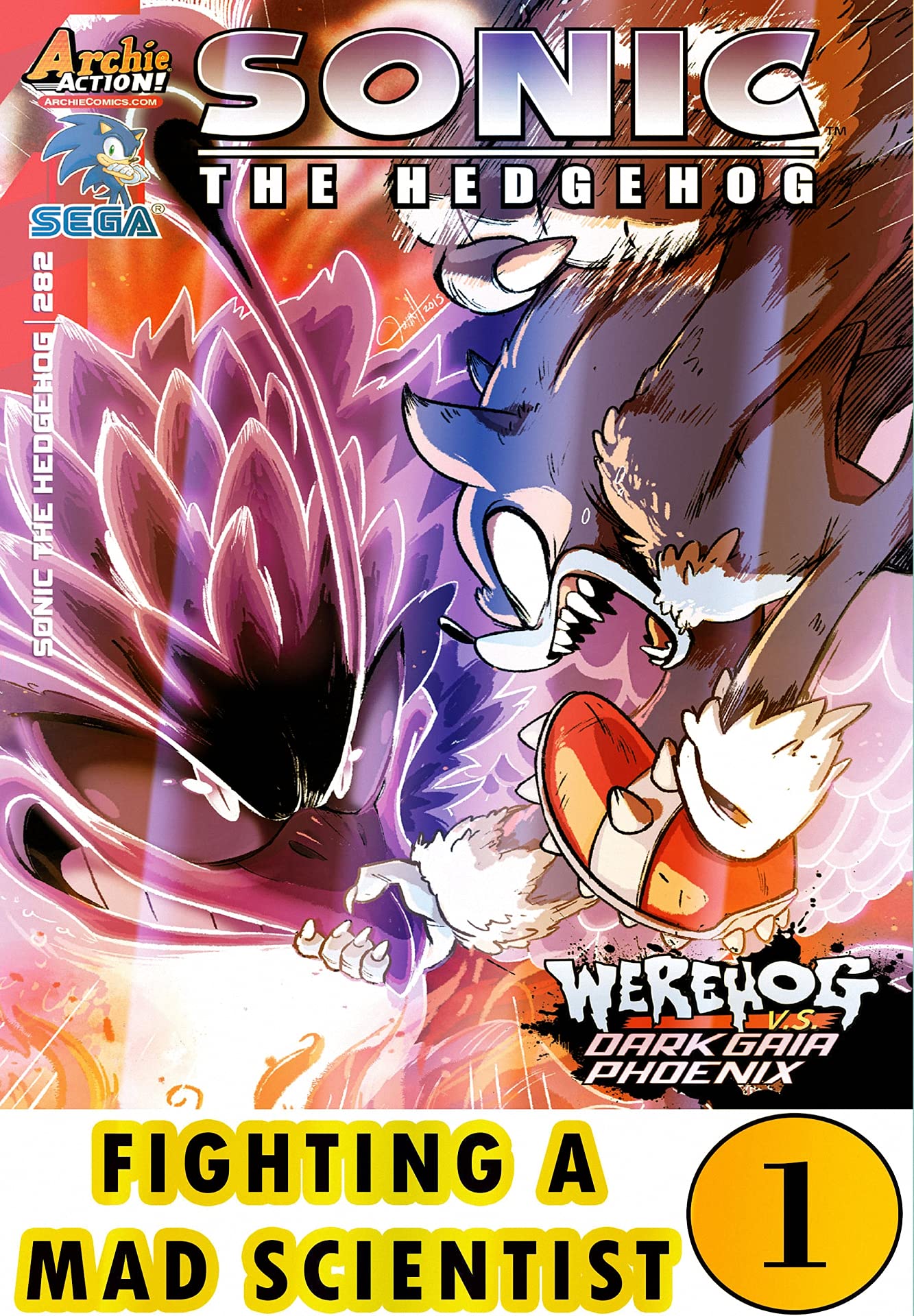 Hedgehog Fighting Mad Scientist: New Collection 1 Funny Comic Cartoon ...