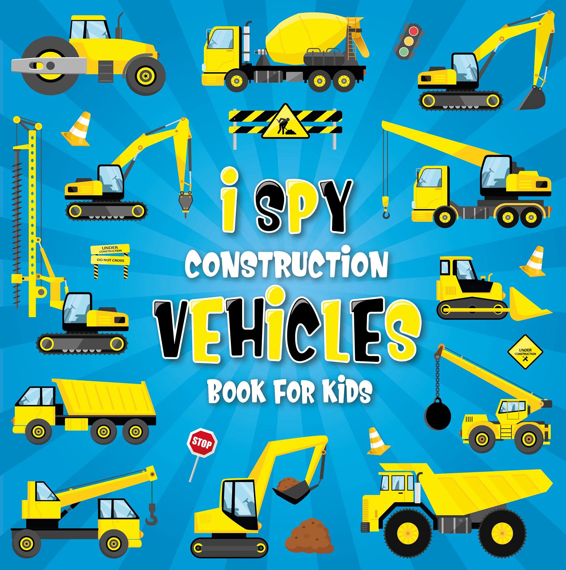 I Spy Construction Vehicles: Let's play I Spy Game with Excavators ...