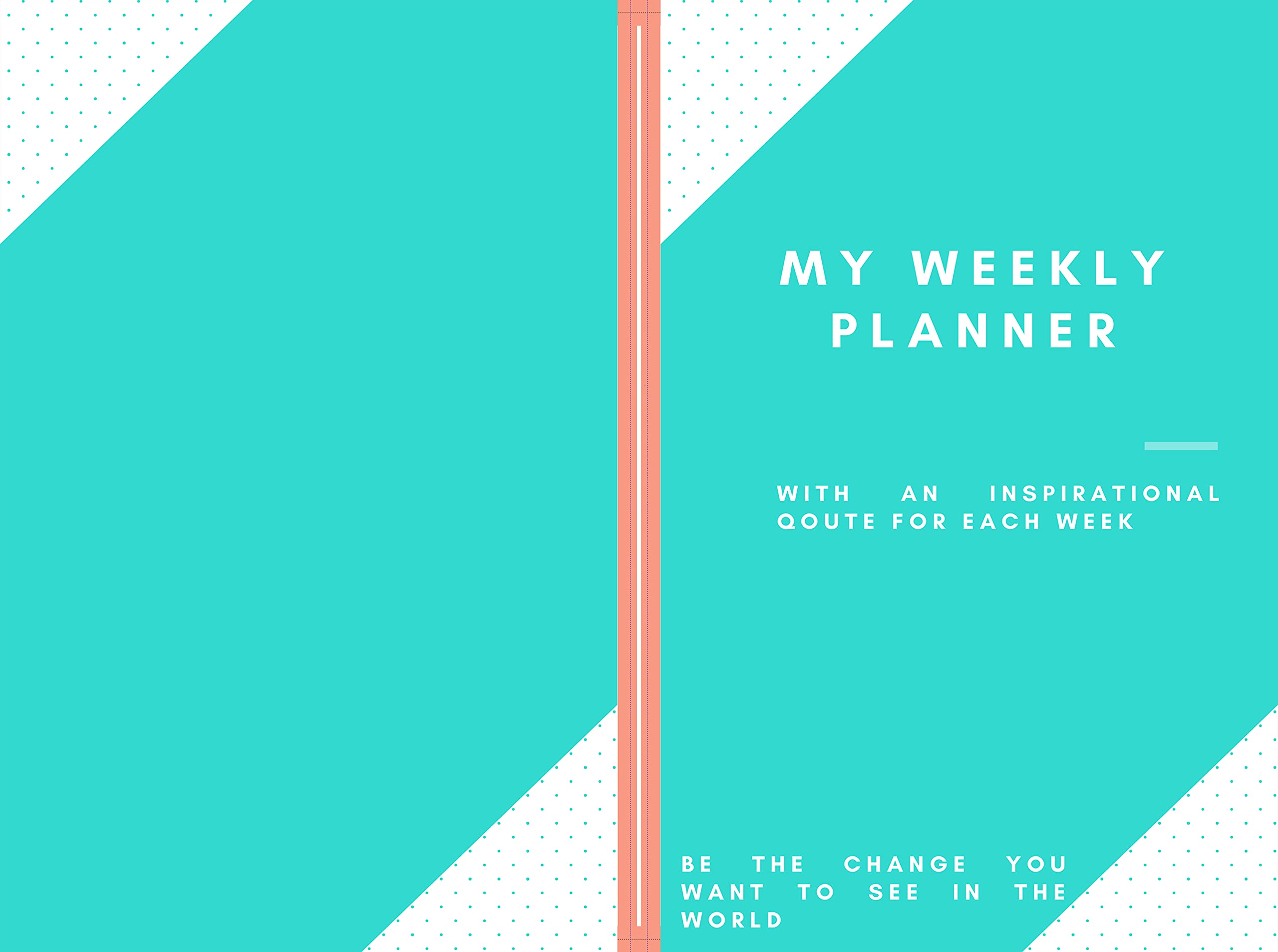 weekly planner-52 weeks with 52 inspirational qoutes. by LIL ART ...