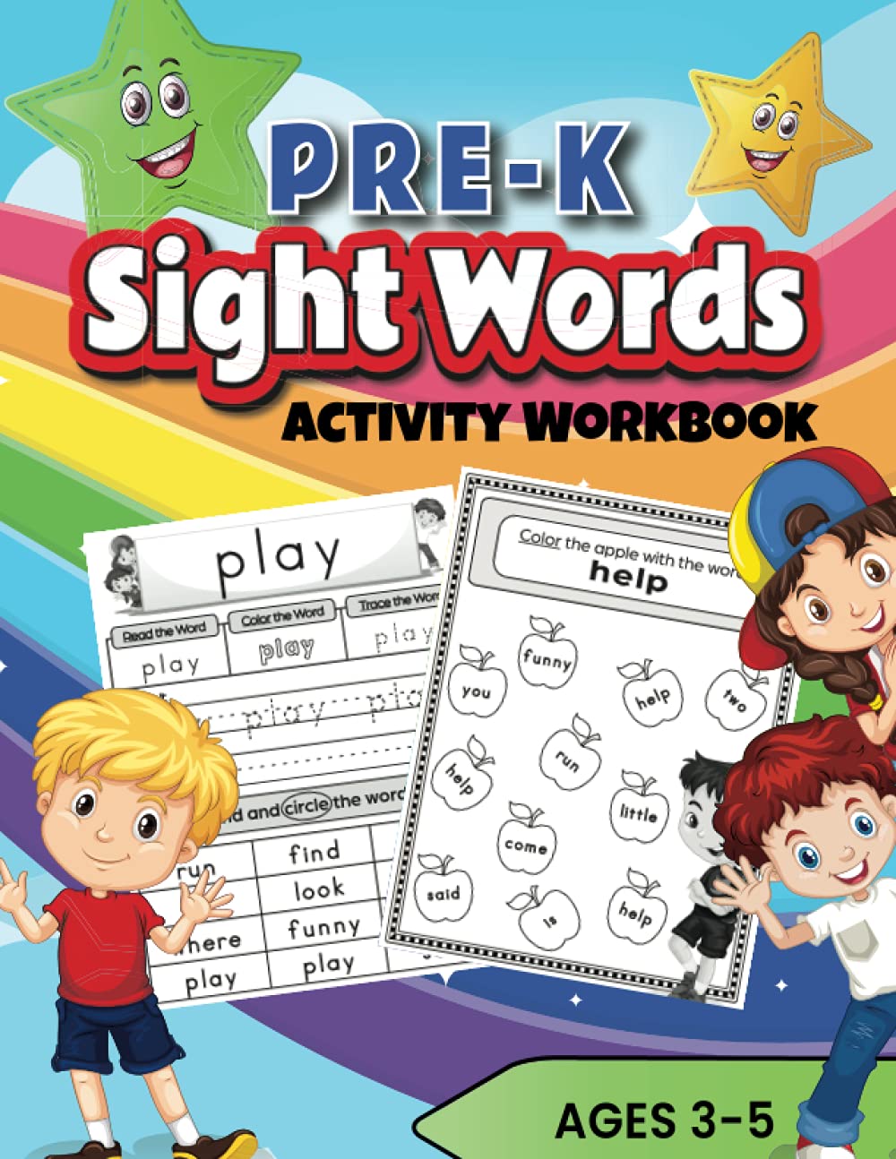 Pre K Sight Words: Activity Workbook with the 40 first sight words to ...
