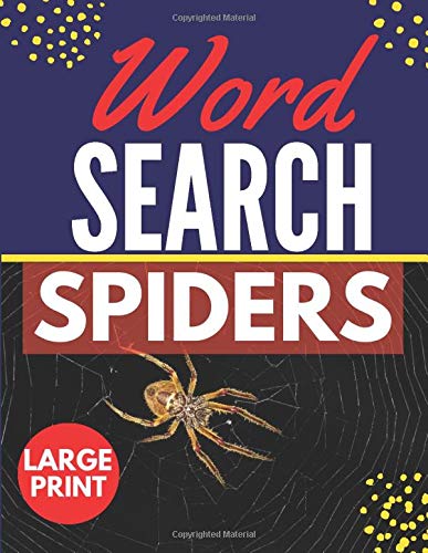 Spiders Word Search: Themed Activity Puzzle Book|Large Print ...