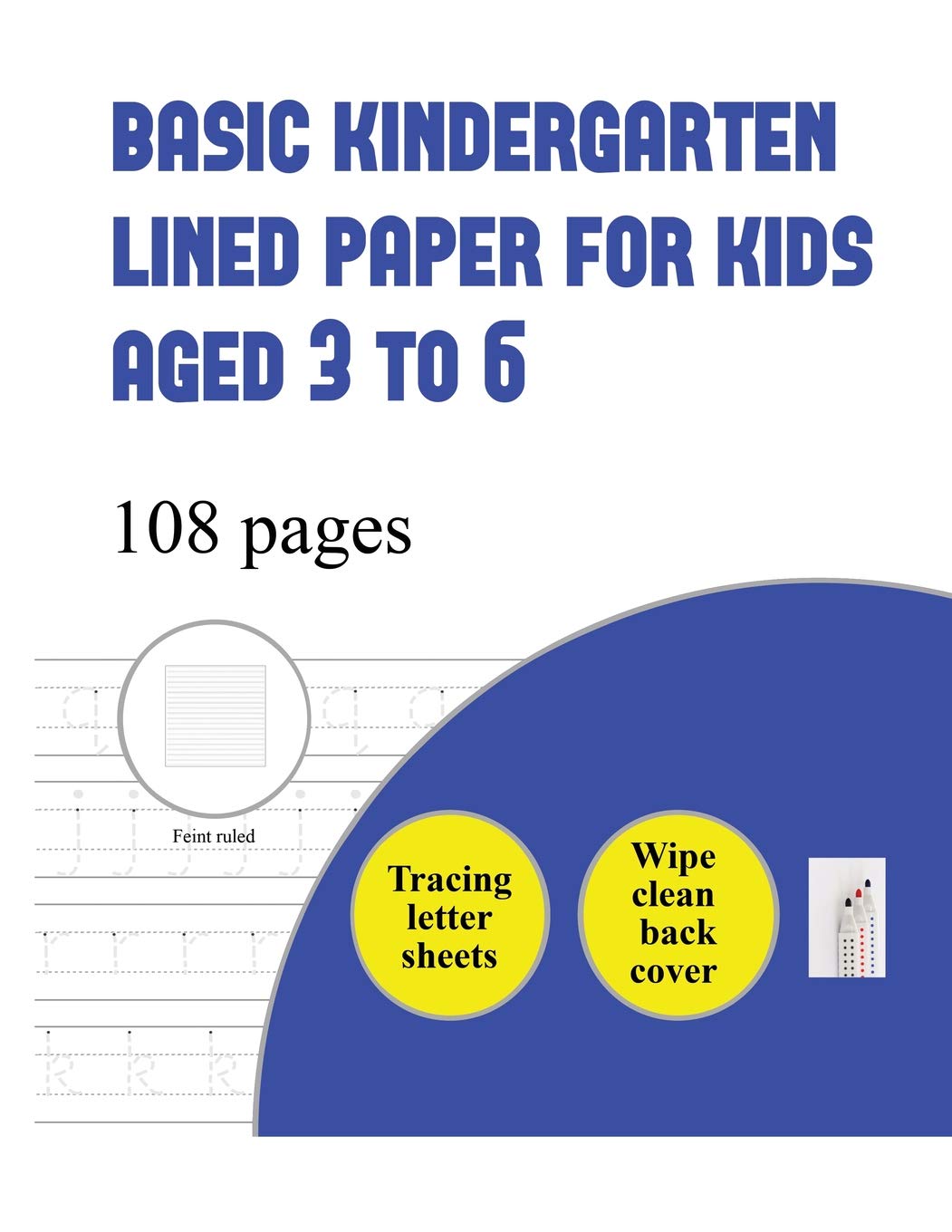 Basic Kindergarten Lined Paper For Kids Aged 3 To 6 tracing Letters