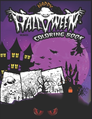 Halloween Coloring Book: amazing coloring pages full of monsters ...