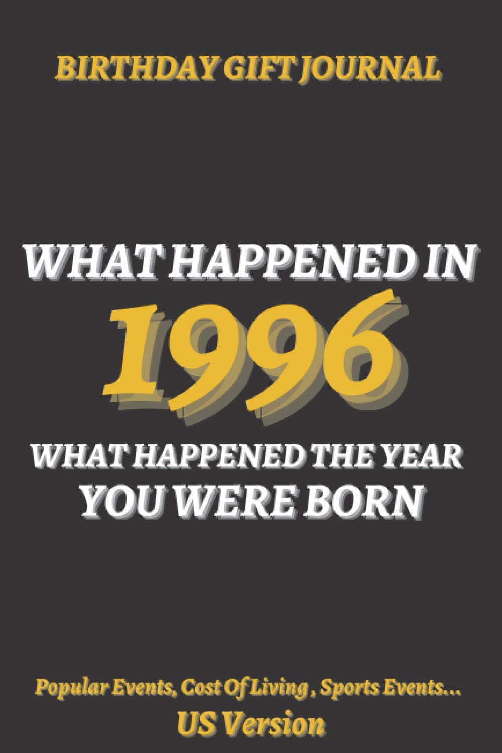 Birthday Journal - What Happened In 1996 - What Happened The Year You ...