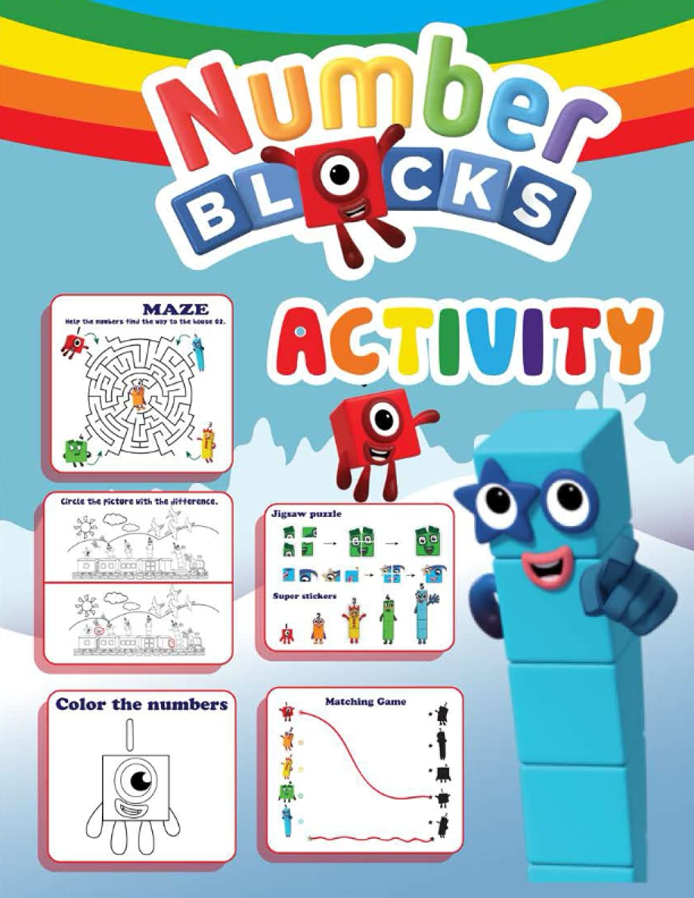 Numberblocks Activity Book: Fun and Relaxing Children's Activity Book ...