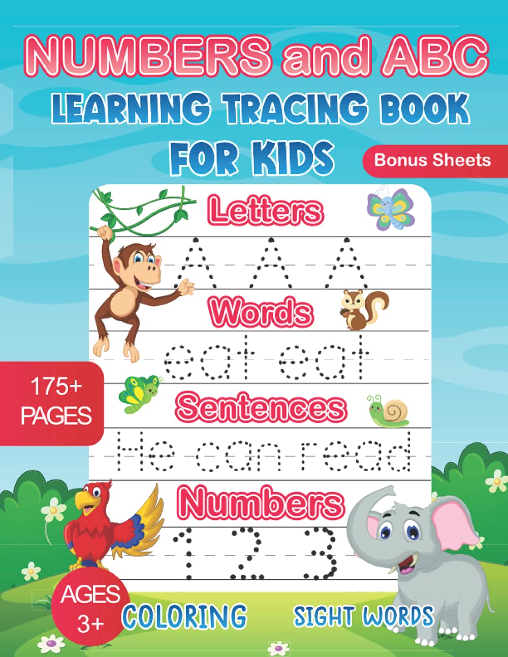 Numbers and ABC Learning Tracing Book for Kids: A Fun Handwriting ...