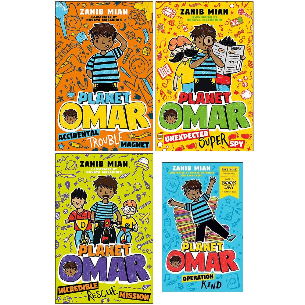 Planet Omar Series 4 Books Collection Set By Zanib Mian by Zanib Mian ...