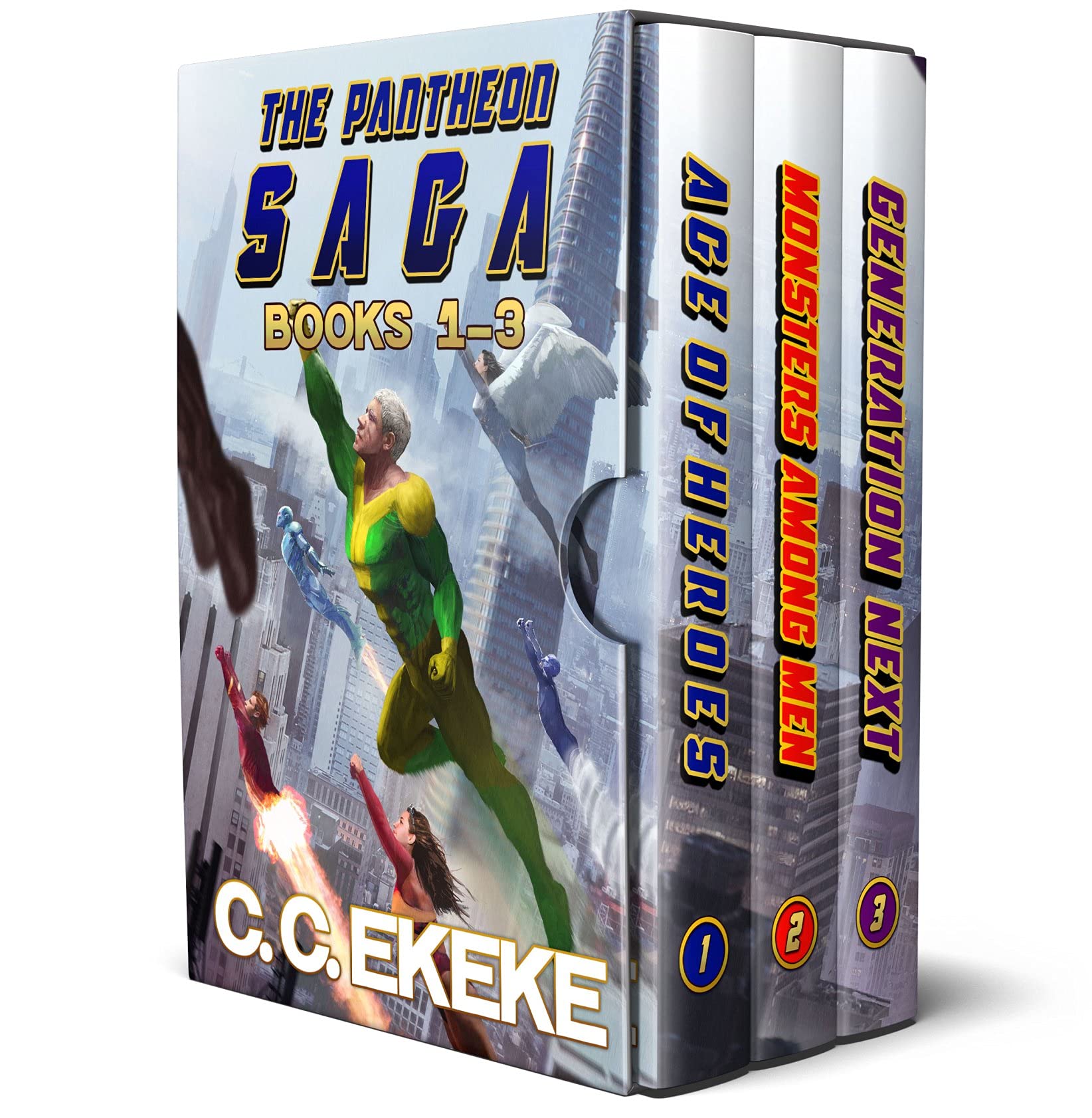 The Pantheon Saga: Books 1-3 (A Superhero-Sized Boxset) by C.C. Ekeke ...