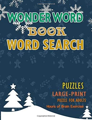 WonderWord Book Word Search Puzzles: Large-Print Puzzle for adults by ...