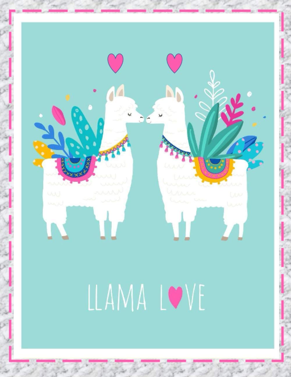 Llama Love: Composition Llama and Alpaca Notebook. College-Ruled 120 ...