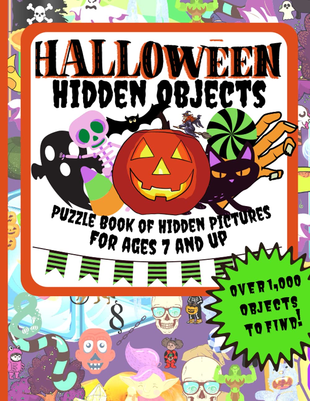 Halloween Hidden Objects Book: I Spy Picture Find Puzzle Book for Older ...