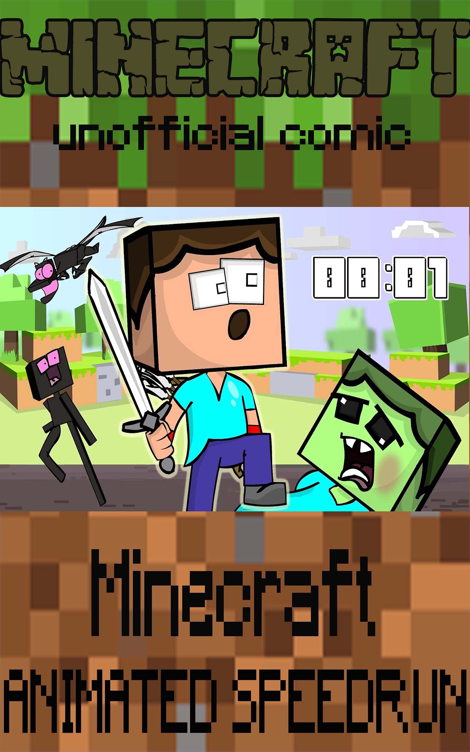 Unofficial comic Minecraft: Minecraft ANIMATED SPEEDRUN by Opal Carroll ...