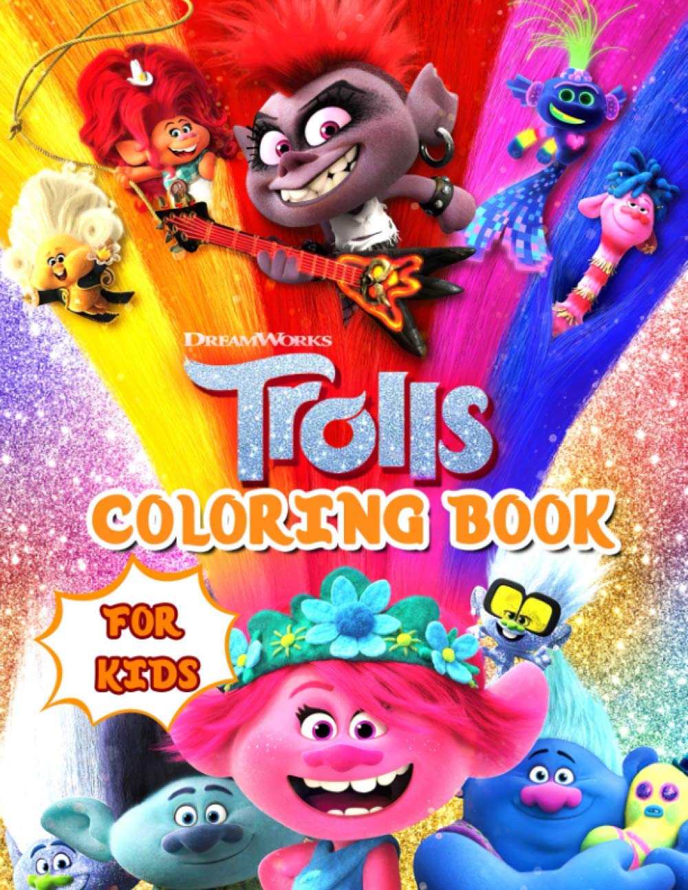 Trolls Coloring Book: An Incredible Item For Relaxation And Boosting ...