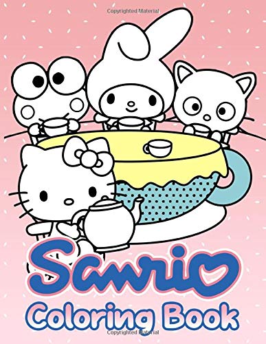 Sanrio Coloring Book: Premium Sanrio Adult Coloring Books For Men And ...