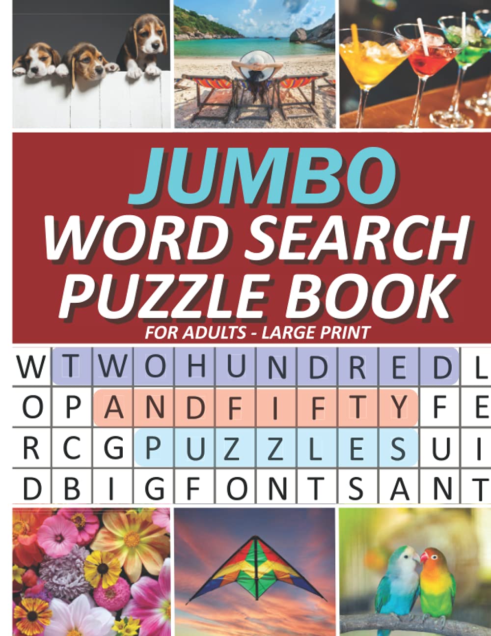 Jumbo Word Search: 250 Large Print Puzzles - Fun and Easy To Read Word ...