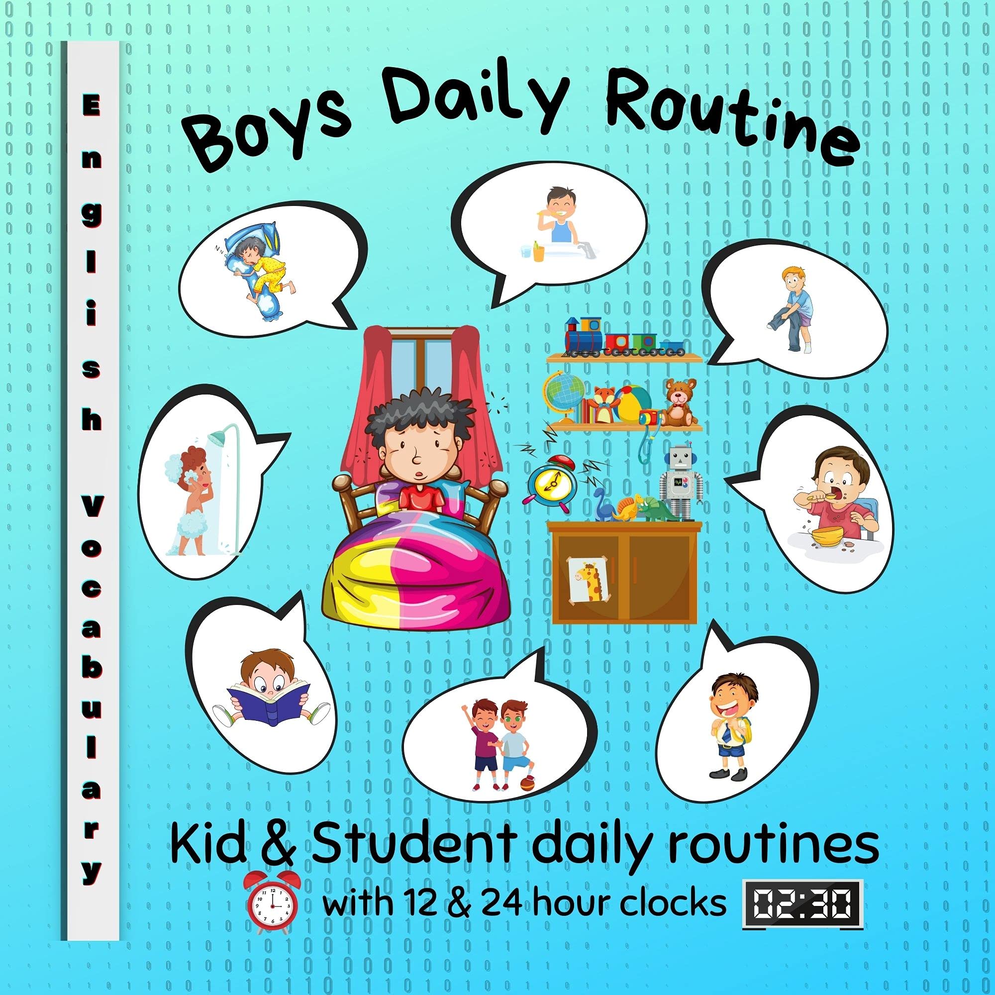 Boys Daily Routine: Kid and Student daily Routines with 12 and 24 hour ...