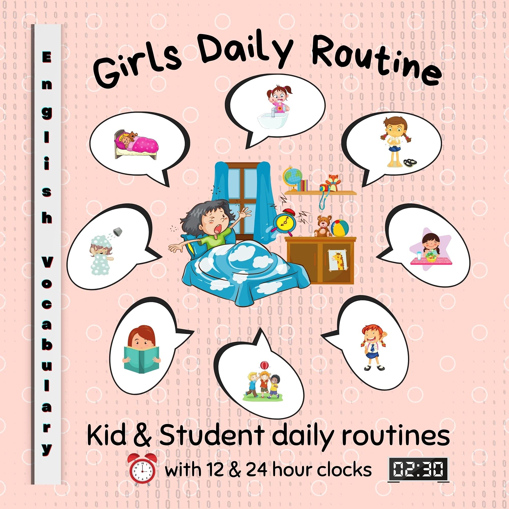 Girls Daily Routine: Kid and Student daily Routines with 12 and 24 hour ...
