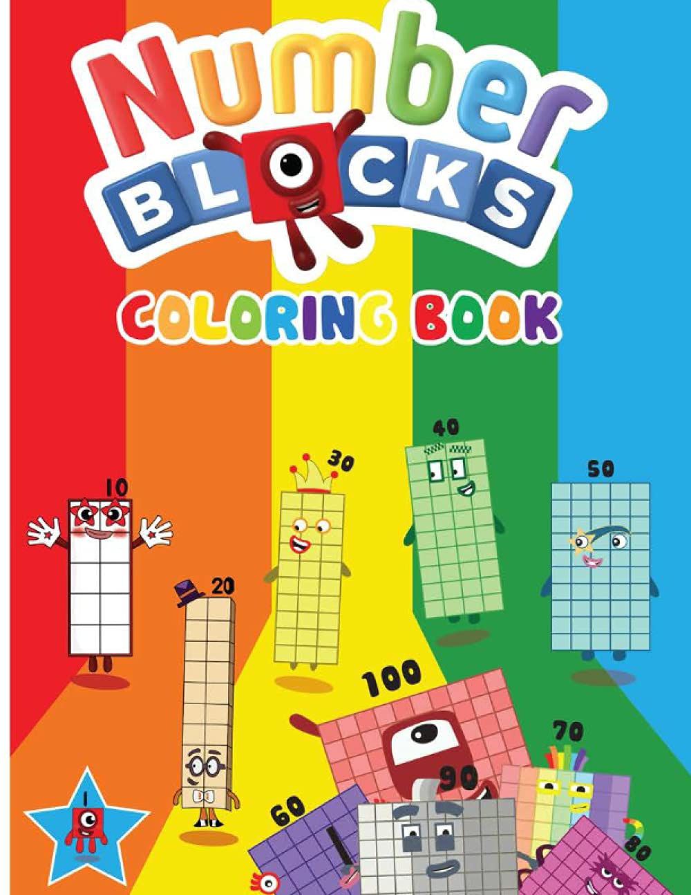 Numberblocks Coloring Book: Numberblocks 1 to 100 - High Quality ...