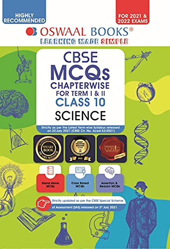 Oswaal CBSE MCQs Chapterwise For Term I & II, Class 10, Science by ...