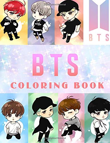 BTS Coloring Book: Unleash Your Imagination By The Fascinating Coloring ...