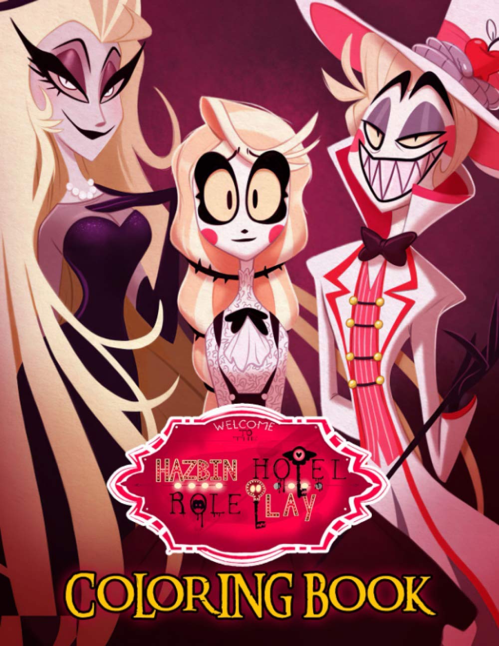 Hazbin Hotel Coloring Book: A Stunning Coloring Book For Relaxation ...