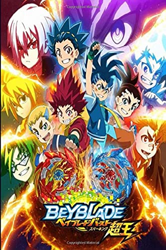 BEYBLADE BURST SPARKING: Anime School Boy, Blank Lined Journal Notebook ...